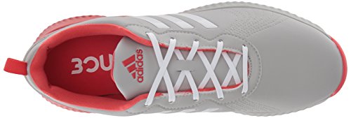 adidas Women's Response Bounce Golf Shoe, grey two ftwr white/real coral s, 8.5 Medium US