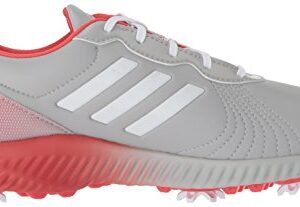 adidas Women's Response Bounce Golf Shoe, grey two ftwr white/real coral s, 8.5 Medium US