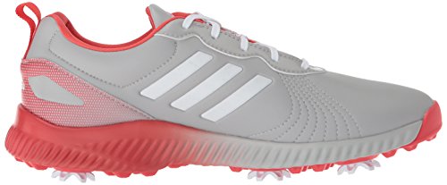 adidas Women's Response Bounce Golf Shoe, grey two ftwr white/real coral s, 8.5 Medium US