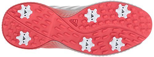 adidas Women's Response Bounce Golf Shoe, grey two ftwr white/real coral s, 8.5 Medium US