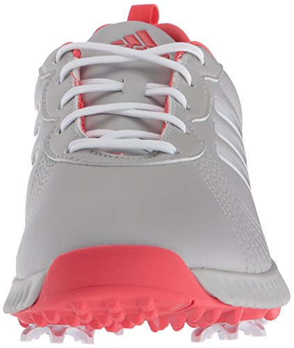 adidas Women's Response Bounce Golf Shoe, grey two ftwr white/real coral s, 8.5 Medium US