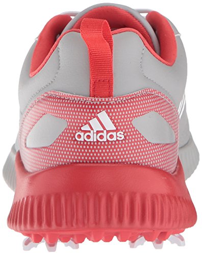 adidas Women's Response Bounce Golf Shoe, grey two ftwr white/real coral s, 8.5 Medium US