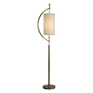 uttermost balaour 66" high antique brass floor lamp