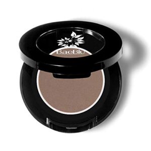 baeblu eyebrow powder, organic vegan 100% natural, fill-in smudge proof brow tint, made in usa, taupe