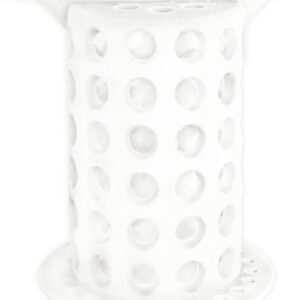 ShowerShroom The Revolutionary 2" Stand-Up Shower Stall Drain Protector Hair Catcher/Strainer, White