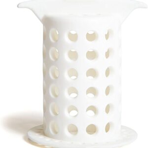 ShowerShroom The Revolutionary 2" Stand-Up Shower Stall Drain Protector Hair Catcher/Strainer, White