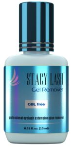 lash remover for lash extensions by stacy lash (0.51 fl.oz / 15 ml) eyelash extension remover / 60 sec dissolution lash glue remover/professional eyelash remover for extensions/lash tech supplies