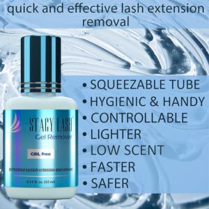 Lash Remover for Lash Extensions by Stacy Lash (0.51 fl.oz / 15 ml) Eyelash Extension Remover / 60 Sec Dissolution Lash Glue Remover/Professional Eyelash Remover for Extensions/Lash Tech Supplies