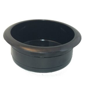 FR Universal Replacement Plastic Cup Holder, Black, 3 3/8" Diameter