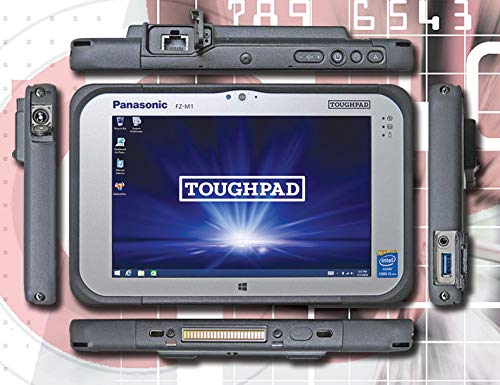 Panasonic Toughpad M1, FZ-M1, FZ-M1CEBEABM, Intel Core i5-4302Y @1.6GHz, 8GB, 128GB SSD, Wi-fi, Bluetooth, 4G LTE, Win 10 Pro, TPM 1.2, Camera, Webcam, 2D Barcode Laser (EA30), Bridge Battery