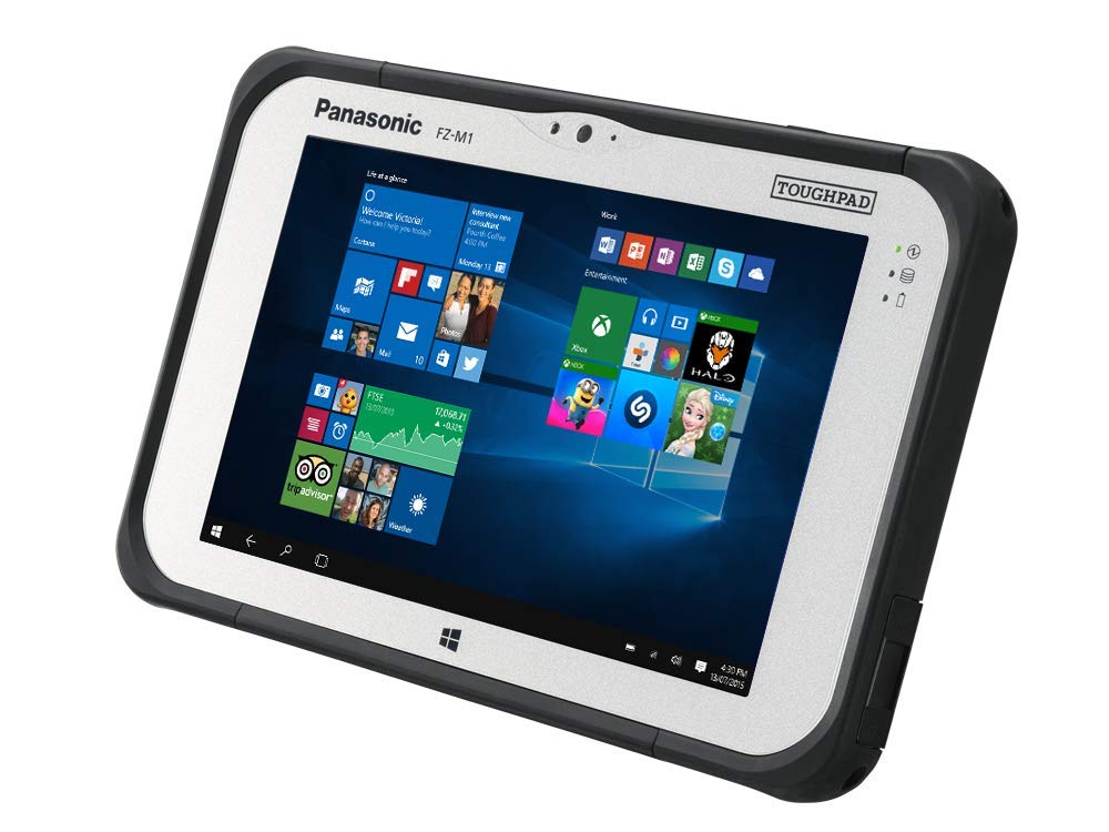 Panasonic Toughpad M1, FZ-M1, FZ-M1CEBEABM, Intel Core i5-4302Y @1.6GHz, 8GB, 128GB SSD, Wi-fi, Bluetooth, 4G LTE, Win 10 Pro, TPM 1.2, Camera, Webcam, 2D Barcode Laser (EA30), Bridge Battery