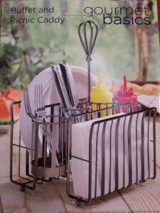 gourmet basics buffet and picnic caddy