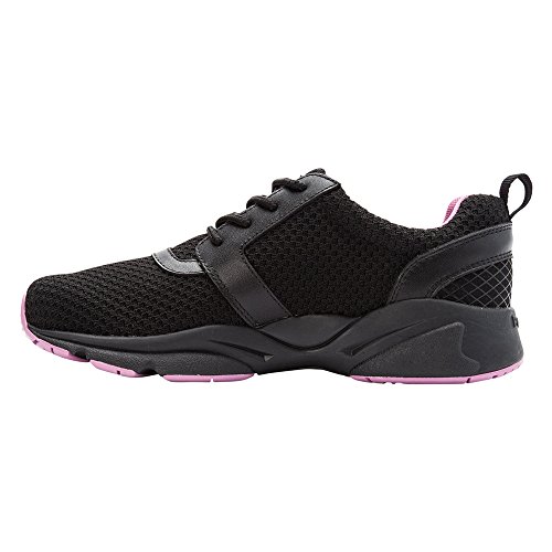 Propét Womens Stability X Walking Walking Sneakers Shoes - Black - Size 9 2E