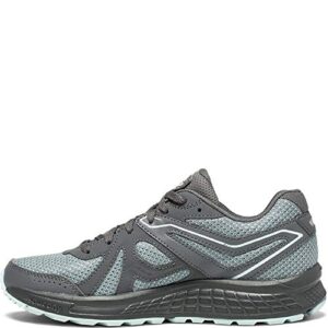 saucony women's grid cohesion tr11 sneaker, grey/mint, 065 m us