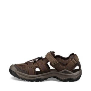 teva women's men's omnium 2 leather fisherman sandal, turkish coffee, 09.5 medium us, 9.5