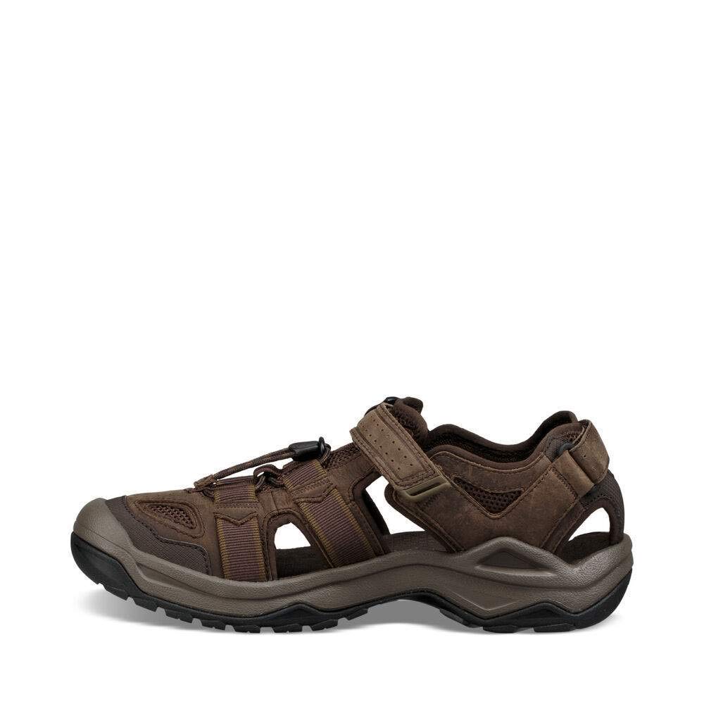 Teva Women's Men's Omnium 2 Leather Fisherman Sandal, Turkish Coffee, 09.5 Medium US, 9.5