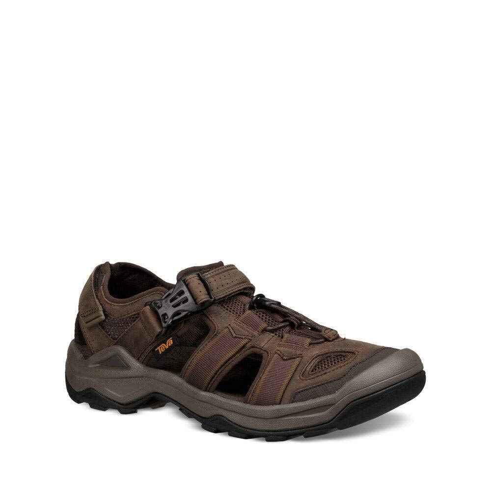 Teva Women's Men's Omnium 2 Leather Fisherman Sandal, Turkish Coffee, 09.5 Medium US, 9.5