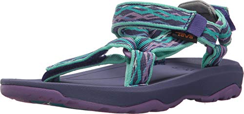 Teva womens Kids Youth Hurricane Xlt2 Lightweight Quick-drying Casual Sport Sandal, Delmar Sea Glass/Purple, 5 Big Kid US