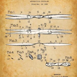 Original Flying Machines v2 Patent Prints - Set of Four Photos (8x10) Unframed - Makes a Great Home and Man Cave Decor and Gift Under $20 for Engineers and Pilots