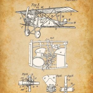 Original Flying Machines v2 Patent Prints - Set of Four Photos (8x10) Unframed - Makes a Great Home and Man Cave Decor and Gift Under $20 for Engineers and Pilots