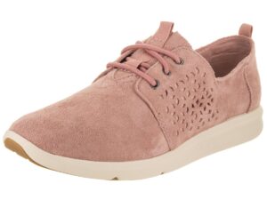 toms womens del rey lace up sneakers shoes casual - pink - size 5 b