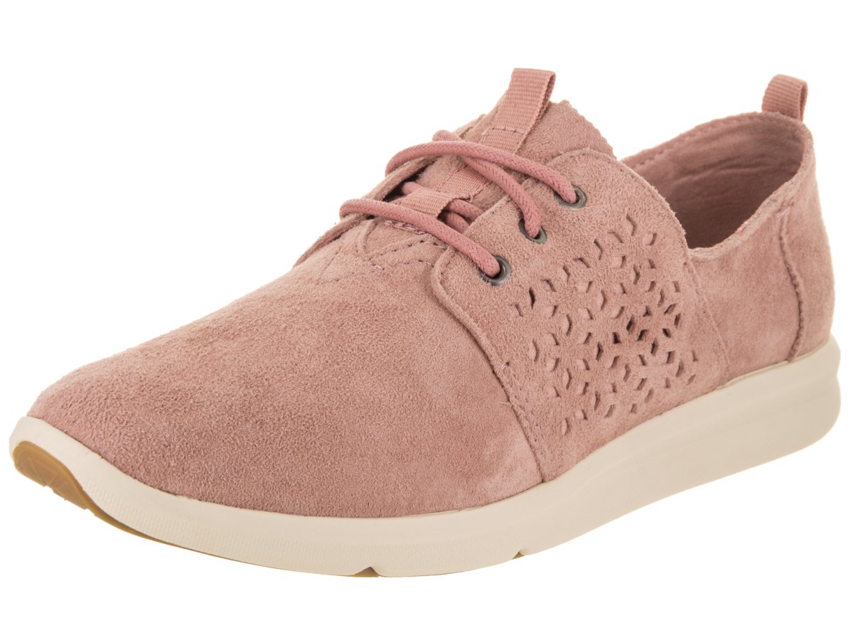 TOMS Womens Del Rey Lace Up Sneakers Shoes Casual - Pink - Size 5 B