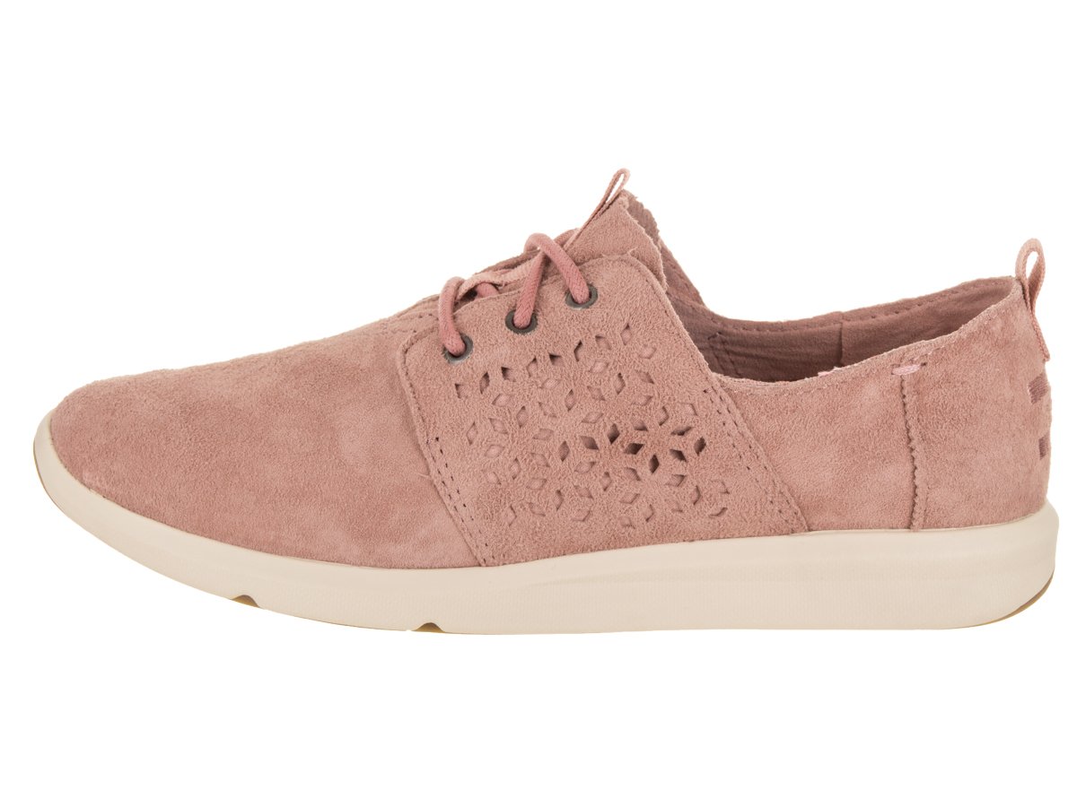 TOMS Womens Del Rey Lace Up Sneakers Shoes Casual - Pink - Size 5 B