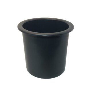 FR Universal Replacement Plastic Cup Holder, Black, 3 5/8" Diameter