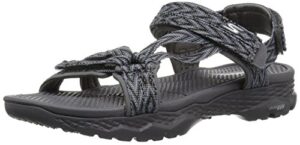 skechers performance women's go walk outdoors-runyon sport sandal, charcoal, 7 m us