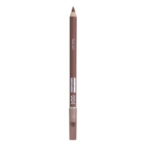 Pupa Milano True Lips Blendable Lip Liner - Dual-Ended Matte Lining Color and Brush - Light and Creamy, Hydrating, High Pigment, Smudge Proof Formula - Paraben Free - 004 Plain Brown - 0.042 oz