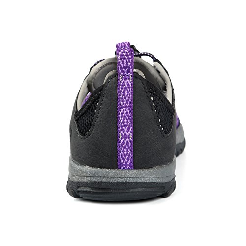 Northside Women's Santa ROSA Sport Sandal, Black/Violet, Size 8 M US