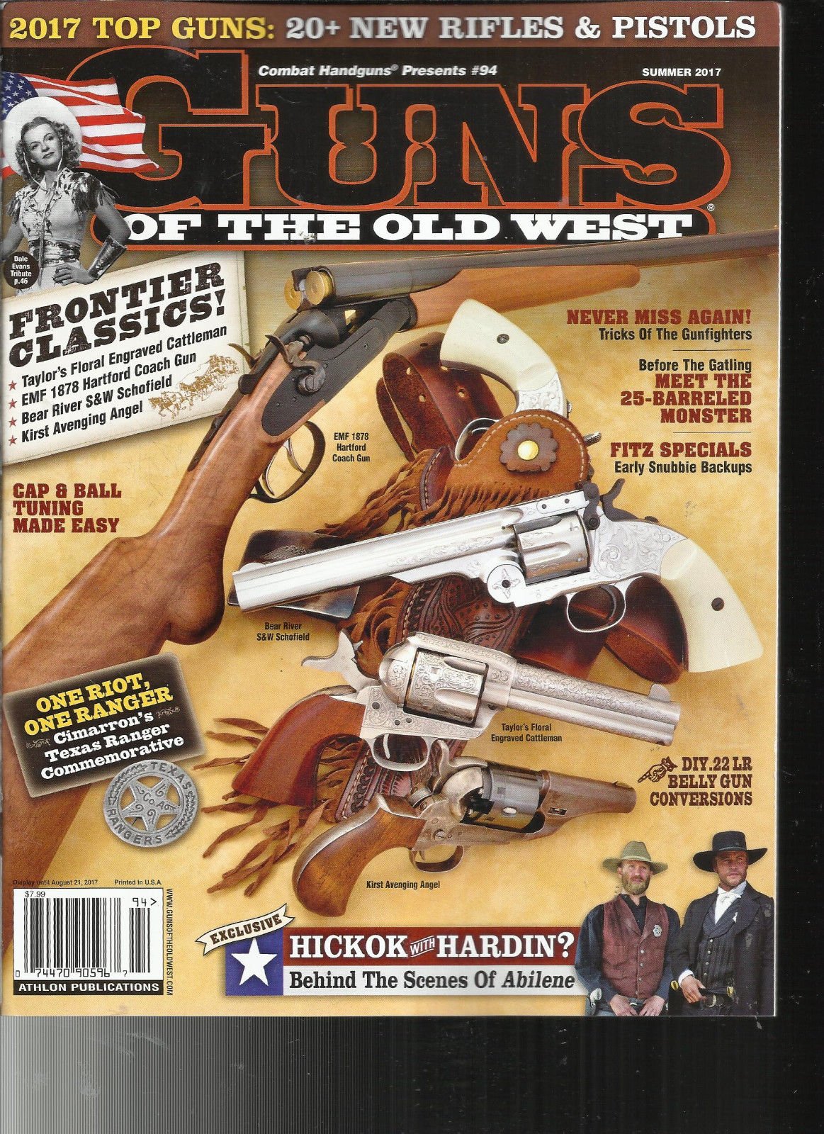 GUNS OF THE OLD WEST MAGAZINE, SUMMER, 2017# 94 2017 TOP GUNS