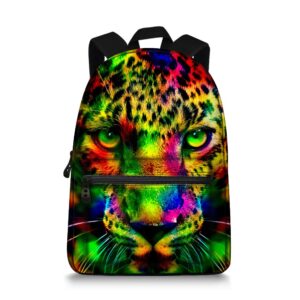 jeremysport toddler backpack boys, 15 inch kids backpack for preschool,leopard