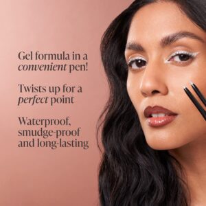 Mally Beauty Evercolor Gel Waterproof Eyeliner - Onyx - Creamy Long-Lasting Smudge-Proof Gel Formula - Retractable Eye Liner