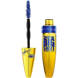 maybelline new york volum' express the colossal big shot mascara x shayla, boomin' in blue, 0.33 fluid ounce