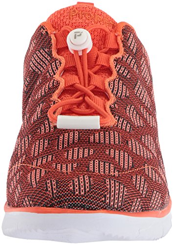 Propét Women's TravelFit Sneaker, Orange, 6.5 2E US