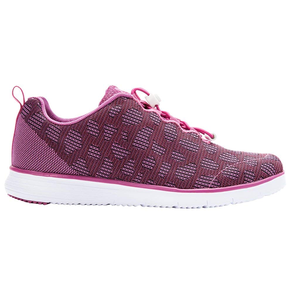 Propet Women's TravelFit Shoe, Berry, 6.5 Narrow US