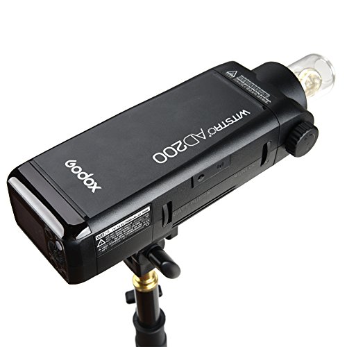 Godox AD200 200Ws 2.4G TTL 1/8000 HSS Strobe Flash Strobe Speedlite Monolight with 2900mAh Lithium Battery to Cover 500 Full Power Shots and Recycle in 0.01-2.1 Sec