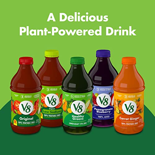 V8 Original 100% Vegetable Juice, 64 fl oz Bottle (Case of 6)