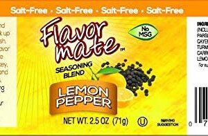 Flavor Mate No Salt Seasoning Blend - Variety Pack - Original,Garlic and Herb,Southwest Chipotle,Lemon & Pepper, Table Blend - 2.5 oz-Kosher