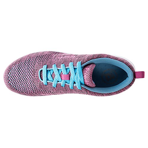 Propet Women's Washable Walker Evolution Shoe, Berry/Blue, 6.5 Wide US