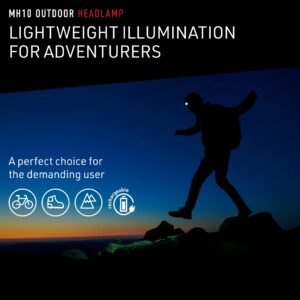 Ledlenser, MH10 Rechargeable Headlamp, LED Light for Outdoor Use