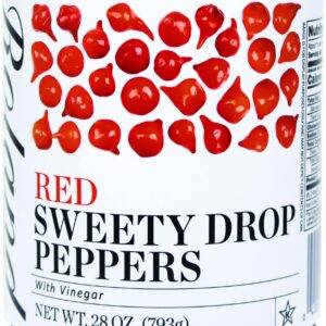 Roland Foods Red Sweety Drop Peppers, Specialty Imported Food, 28-Ounce Can