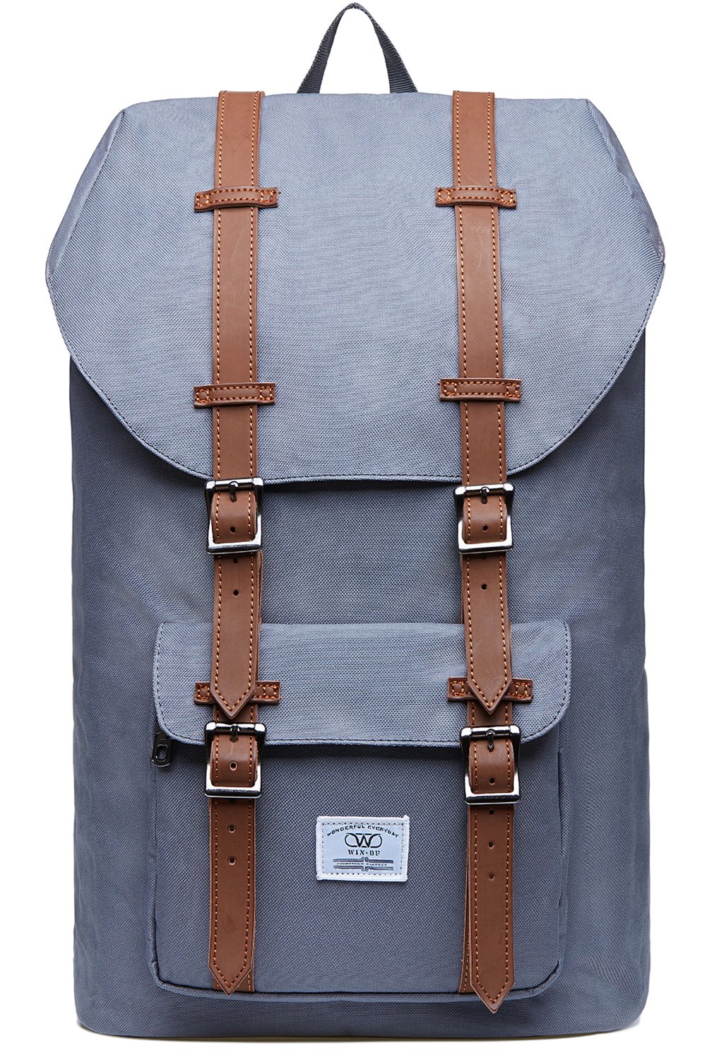 KAUKKO Laptop Outdoor Backpack, Causal Daybag Travel Hiking Rucksack fits 15-Inch Laptop(Grey)