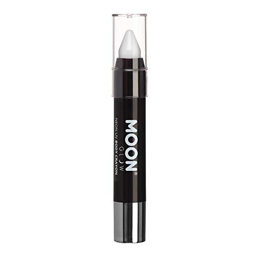 Moon Glow - Neon UV Paint Stick Body Crayon for the Face & Body – White