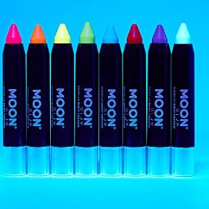 Moon Glow - Neon UV Paint Stick Body Crayon for the Face & Body – White