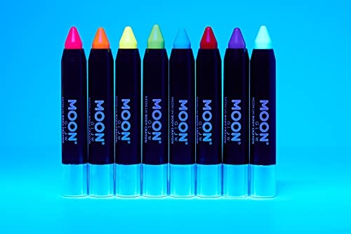 Moon Glow - Neon UV Paint Stick Body Crayon for the Face & Body – White