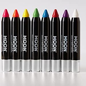 Moon Glow - Neon UV Paint Stick Body Crayon for the Face & Body – White