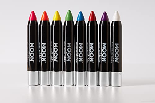 Moon Glow - Neon UV Paint Stick Body Crayon for the Face & Body – White