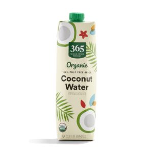 365 by whole foods market, organic coconut water, 33.8 fl oz